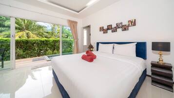 Bungalow Deluxe, vista para o jardim | Com decoração personalizada, com mobília individualizada