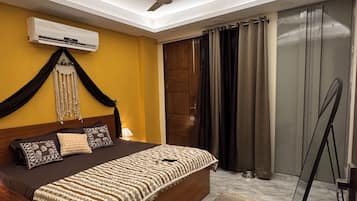 Apartamento superior, aceita animais de estimação, vista para o jardim | 1 quarto, Wi-Fi de cortesia
