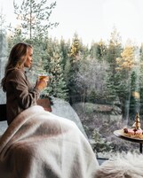 Suite Deluxe, varanda, vista para a colina | Roupa de alta qualidade, cofre no quarto 