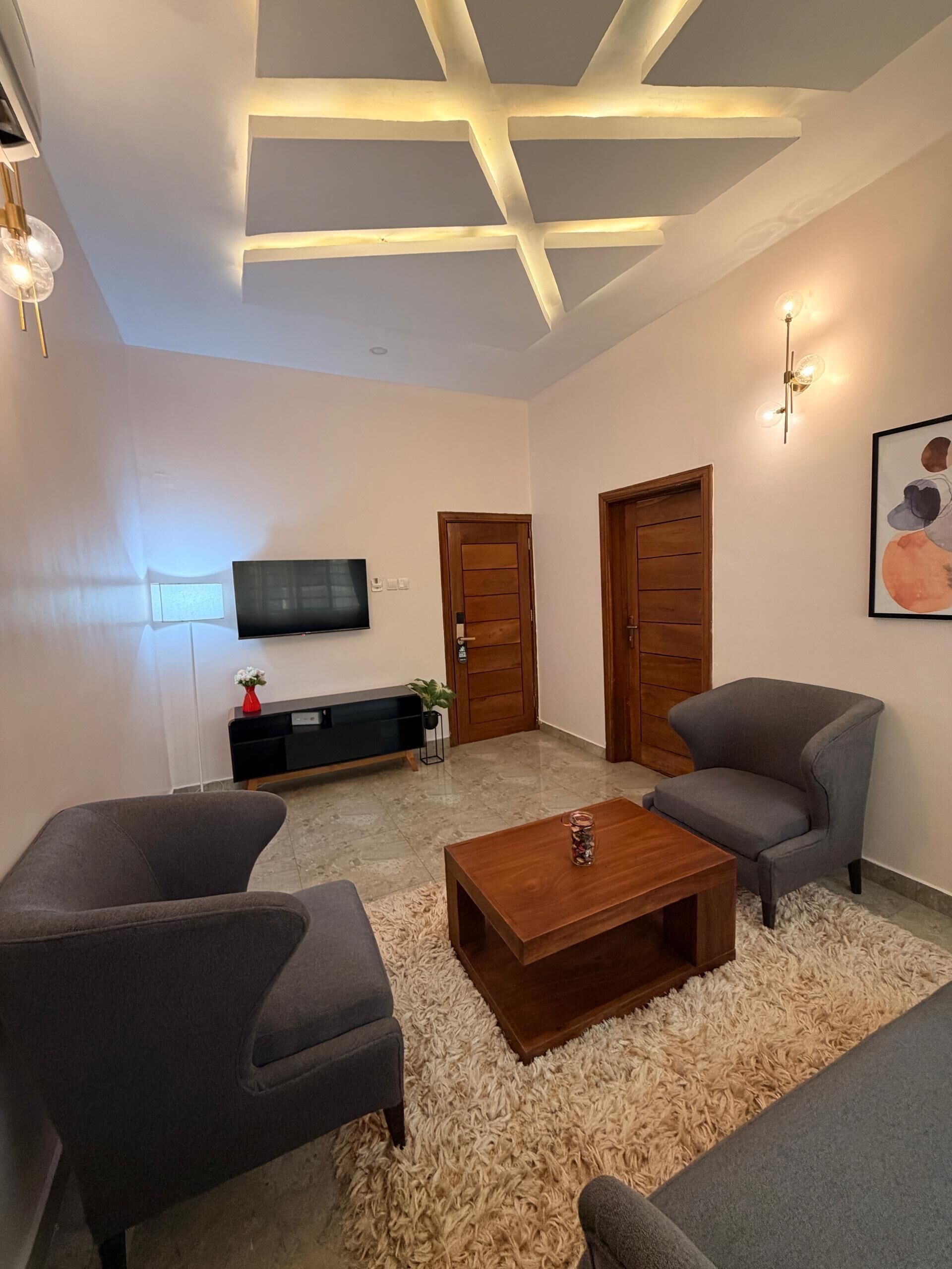 Suite Executiva, varanda, Vista para a cidade | Sala de estar