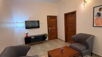 Suite Executiva, varanda, Vista para a cidade | Sala de estar