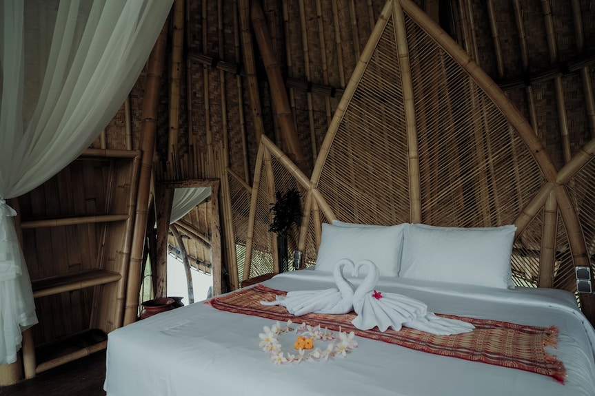 Wiwaka Big Leaf 1-bedroom Lodge Bamboo In Delightful Bali - Bali