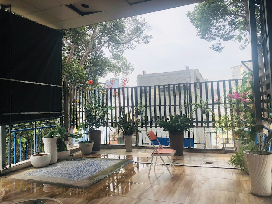 Terraço no piso superior