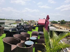 Terraço no piso superior