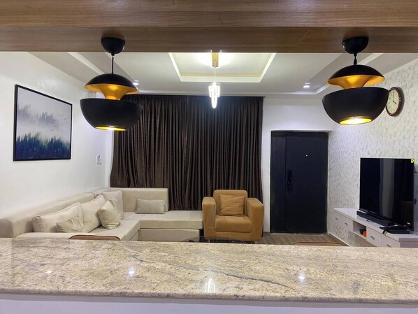 Apartamento Económico, varanda, Vista para a cidade | Sala de estar