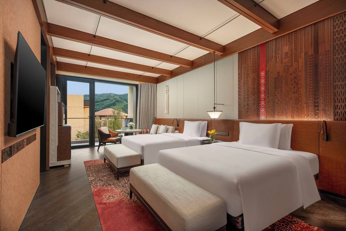 Quarto Standard, 2 camas de casal | Vista da varanda