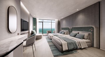 [Hotel] Deluxe (Ocean/2Doubles) | Wi-Fi de cortesia