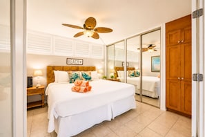 Villa, 1 quarto (Ocean View, Sleeps 4 (HOL-102)) | 1 quarto, secretária adequada para computadores portáteis 