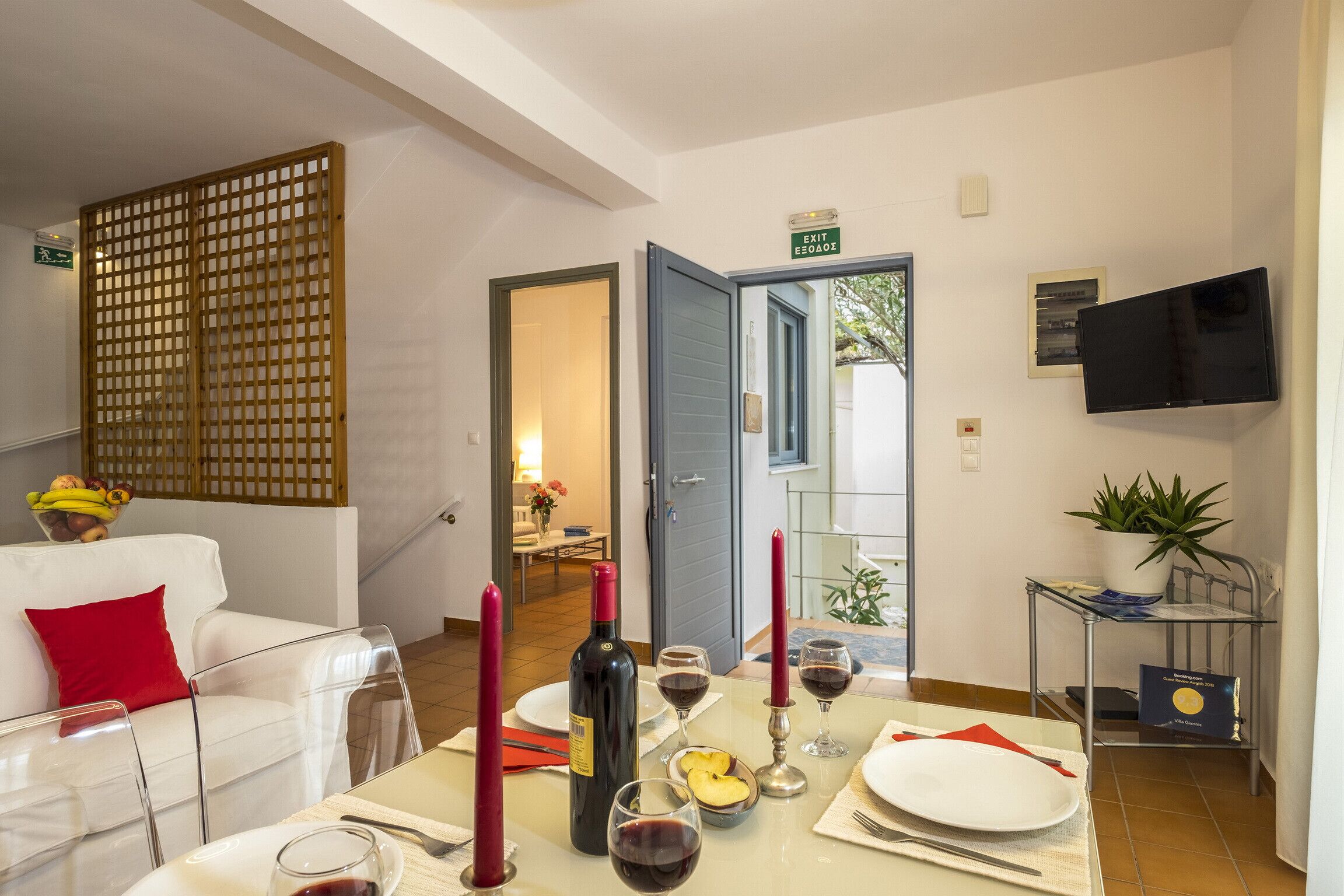 Vila, 3 quartos, terraço, vista para o mar | Sala de estar | Smart TV