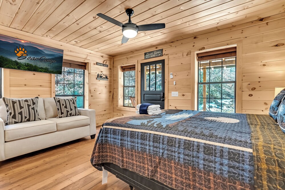 Renovated Barn with Creek and Waterfall - Cosby | Vrbo