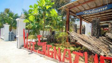 Entrada do alojamento