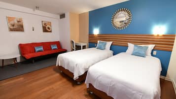 Quarto Triplo Familiar, várias camas | Roupa hipoalergénica, quartos insonorizados, Wi-fi grátis