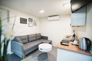 Chalé, não fumadores, ar condicionado | Cofre no quarto, ferro/tábua de engomar, Wi-fi grátis 