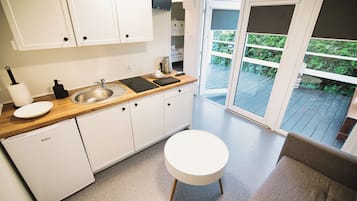 Chalé, para não fumantes, ar-condicionado | Cozinha americana privada | Cafeteira/chaleira, chaleira elétrica