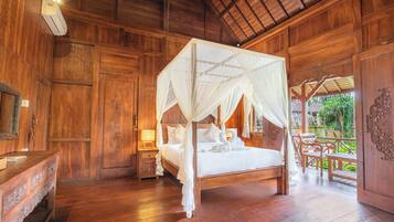 Villa, 2 quartos, piscina privativa | 1 quarto, Wi-fi grátis, roupa de cama fornecida