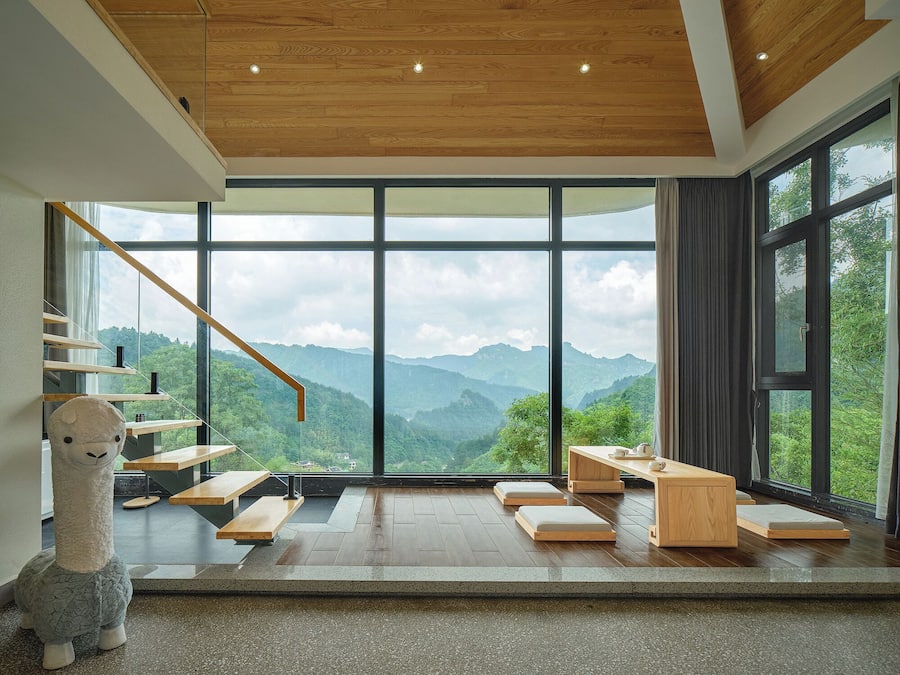 Suite Exclusiva, vista para a montanha | Secretária, cortinas/cortinados opacos, quartos insonorizados