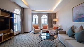 Suíte executiva, varanda | 1 quarto, Wi-Fi de cortesia
