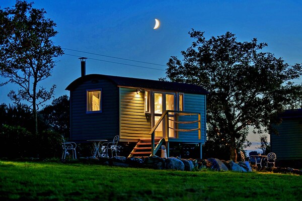 Tranquil Shepherds Hut With Stunning Views, No Deposit - North Wales