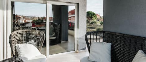 Cobertura, sacada, vista para a cidade | Terraço/pátio