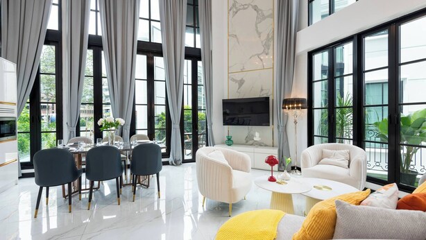Villa, 4 quartos, acessível, fumadores | Sala