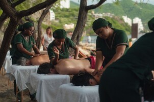 Massagens com pedras quentes, massagens