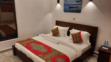 Wi-fi grátis, roupa de cama fornecida