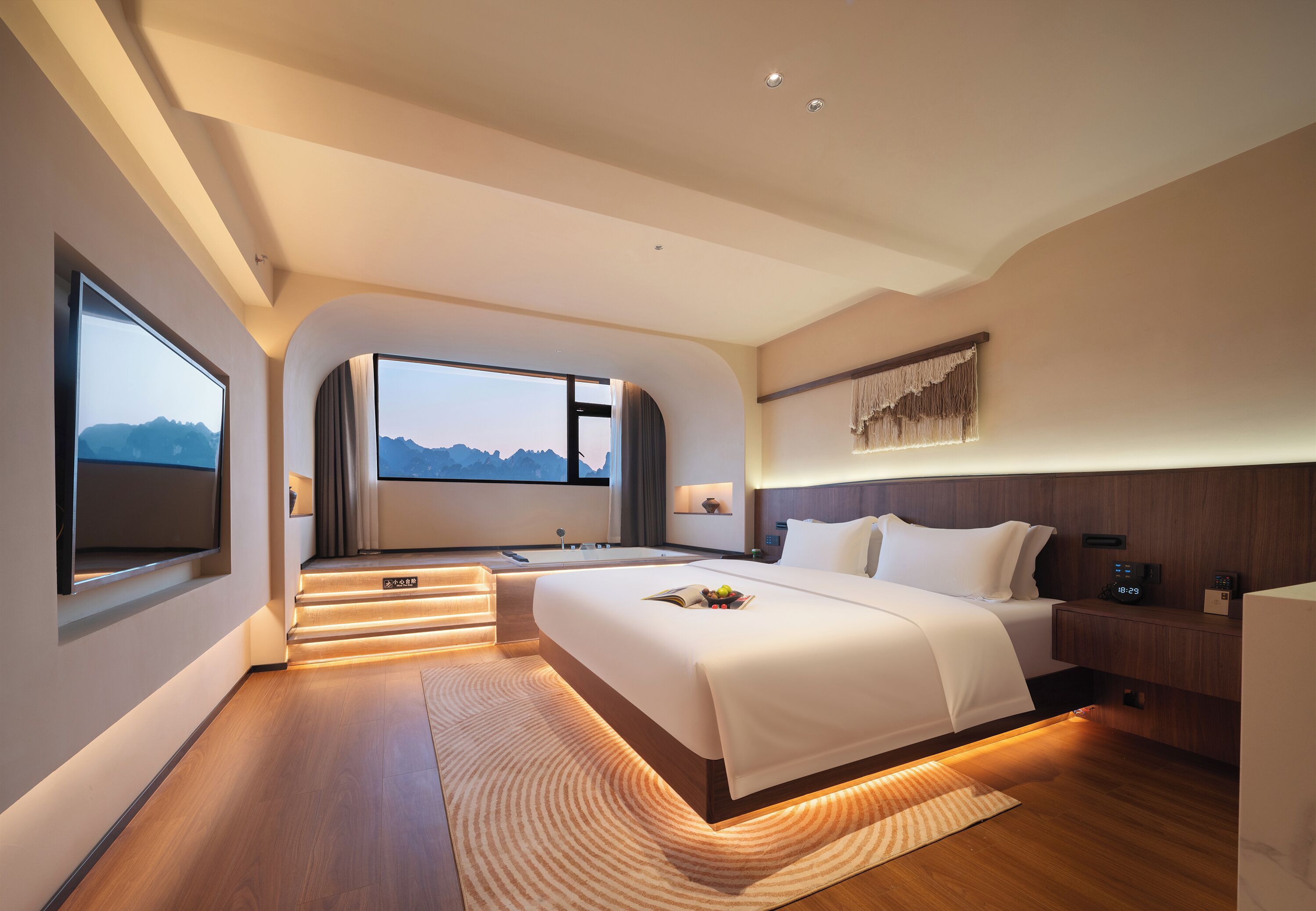 Quarto casal superior | Roupas de cama premium, edredons de pluma