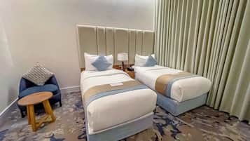 Suíte, 1 quarto | 1 quarto, roupas de cama de algodão egípcio, roupas de cama premium