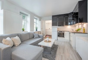 Apartamento luxo | Cozinha privada | Produtos de limpeza biodegradáveis disponíveis