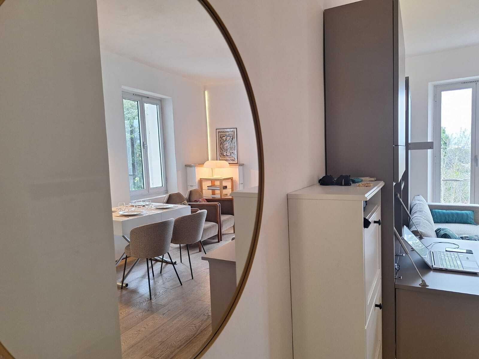 58m² Cap D'antibes, Vue Mer. Piscine, Parking Gratuit Privé, 10mn Plages à Pied. - Biot