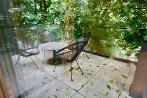 Apartamento Deluxe, varanda | Terraço/pátio interior