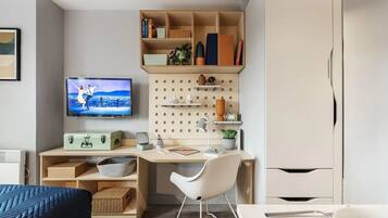 Estúdio, não fumadores | Cortinas/cortinados opacos, Wi-fi grátis