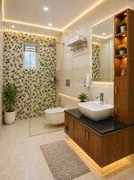 Quarto Duplo Executivo, Vista para a cidade | Casa de banho | Um polibã, um chuveiro fixo, artigos de higiene pessoal grátis 