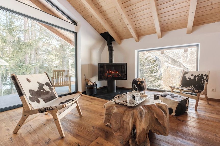 Luxus-chalet Mit Panorama, Sauna, Dampfbad, Hottub & Kino, Fonduehaus, Uvm. - Schweiz