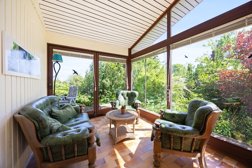 "Schleiparadies" Vacation Home In Ulsnis With Conservatory, Fireplace And Far-reaching Views Over Orchards - Ideal For A Quiet Break In The Middle Of Nature - Ulsnis