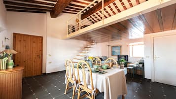 Duplex, vista para o mar | Área de estar