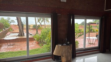 Quarto Duplo Familiar, vista para a praia | Sala de estar