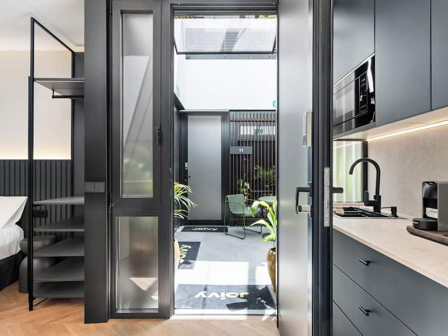 Estúdio Superior, não fumadores | Cozinha privada | Minifrigorífico, um micro-ondas, uma placa de cozinha