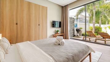 Vila standard | 2 quartos, cofres nos quartos, Wi-Fi de cortesia, roupa de cama