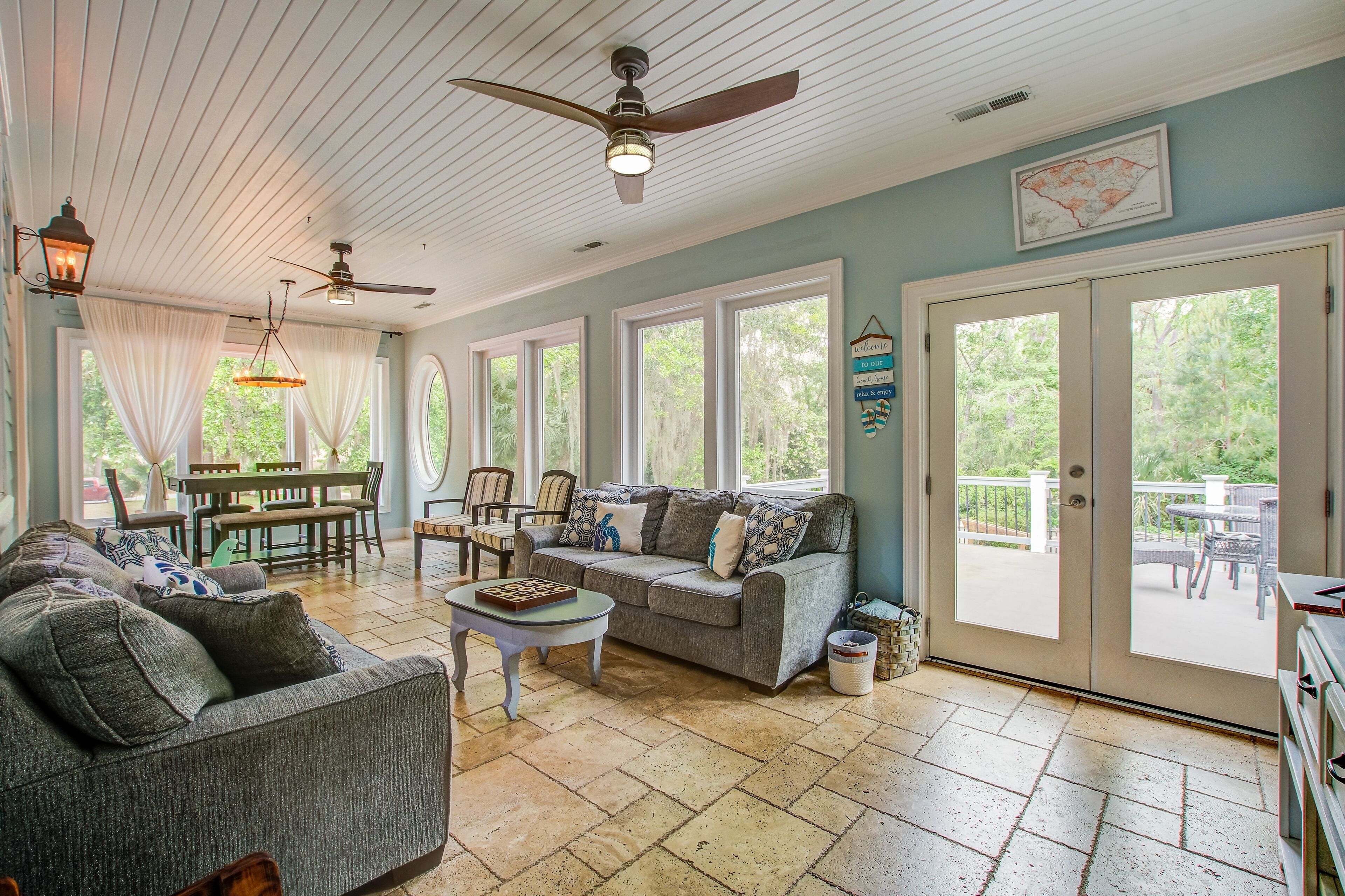 Hidden Oasis Home With Game Room, Saltwater Pool And Fire Pit - Edisto Beach, SC
