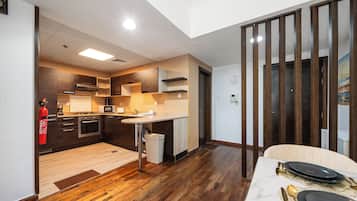 Apartamento Básico, Vista para a cidade | Kitchenette privada