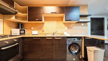 Apartamento Básico, Vista para a cidade | Kitchenette privada