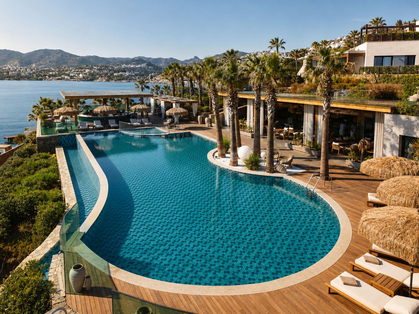 Piscina exterior sazonal 