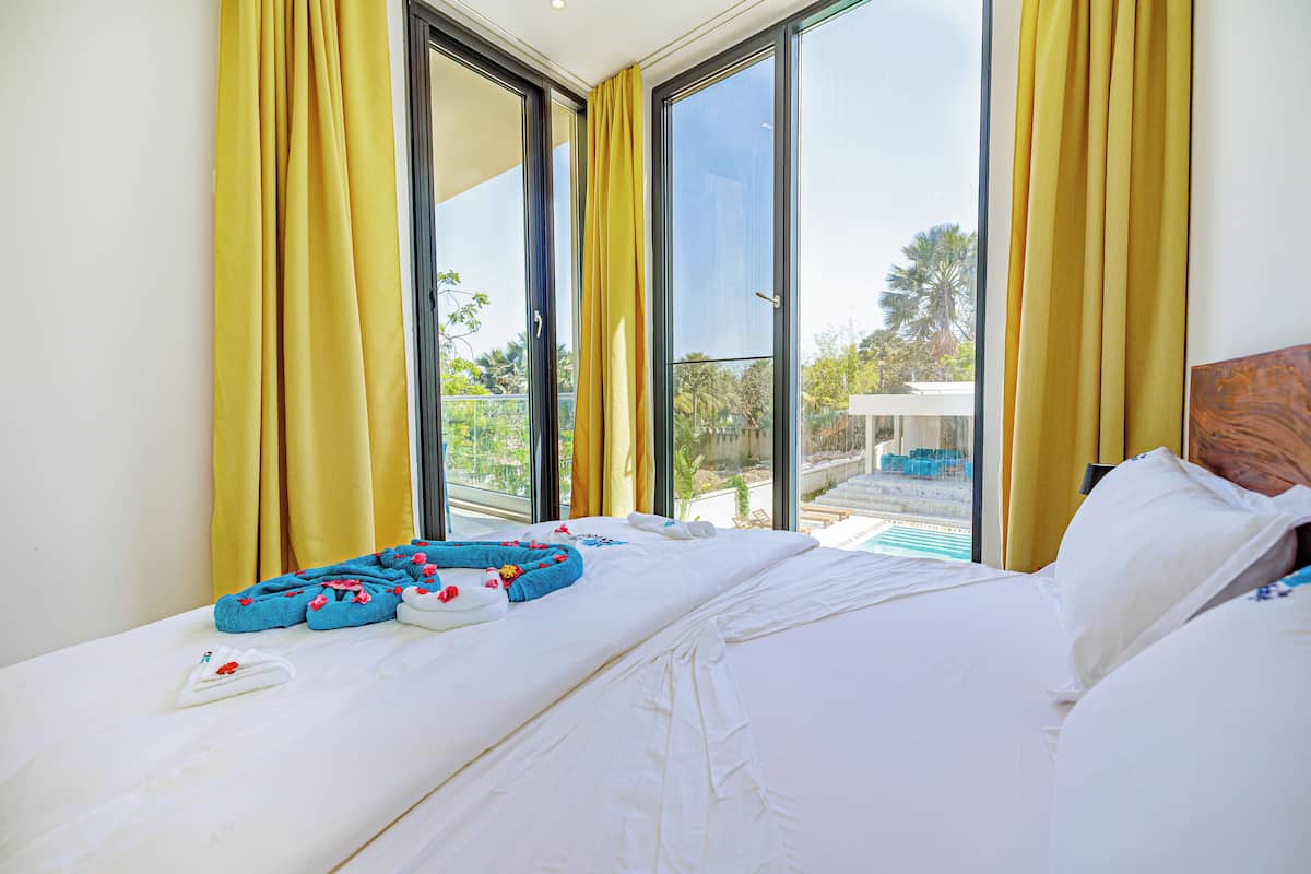 Apartamento, 1 quarto, vista para o mar | 1 quarto, cofres nos quartos, quartos à prova de som, Wi-Fi de cortesia