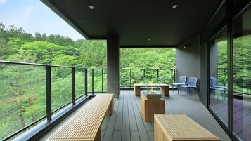 Terraço no piso superior