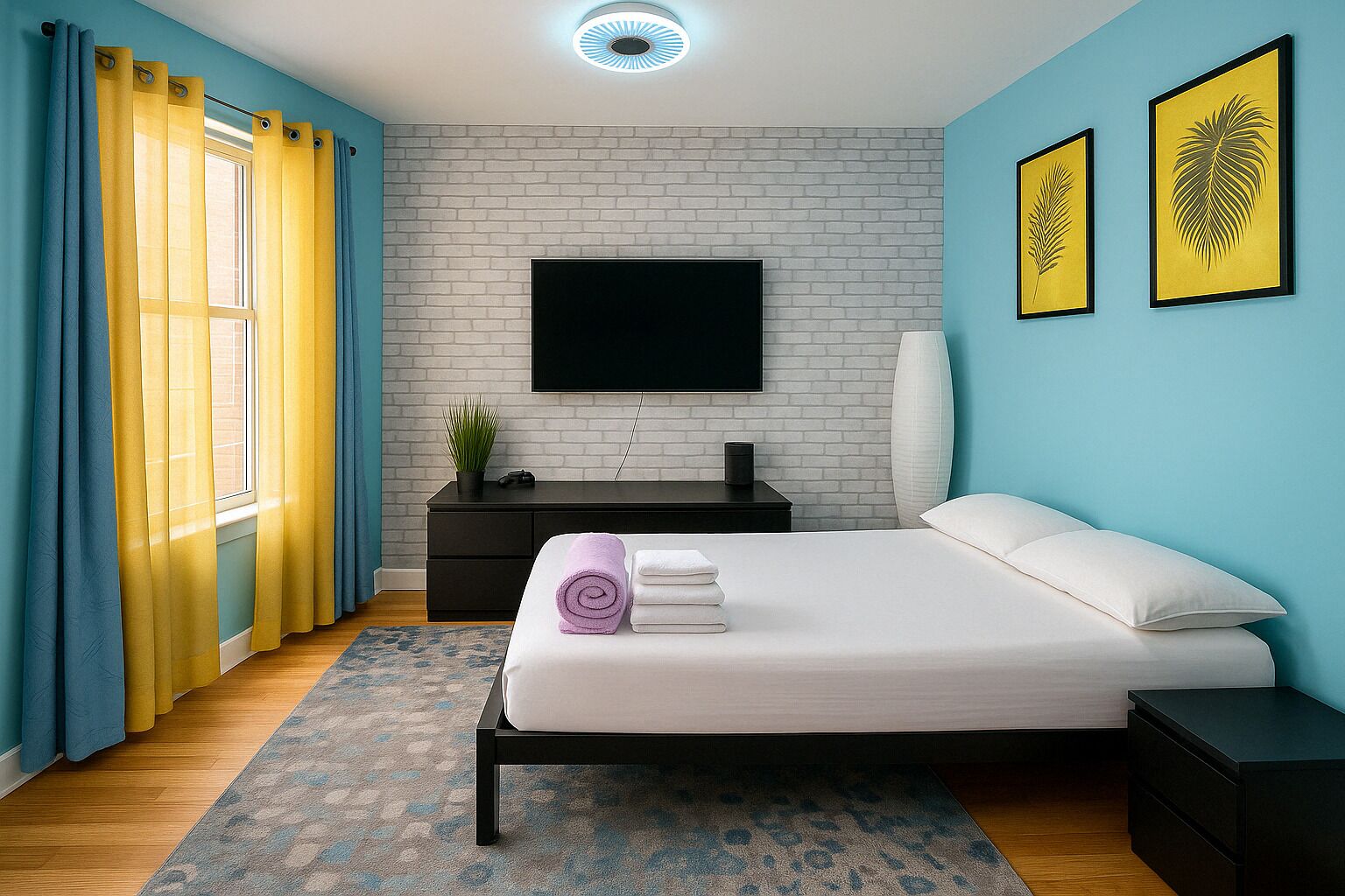Blue Style  Room In Guesthouse - Harlem - Manhattan