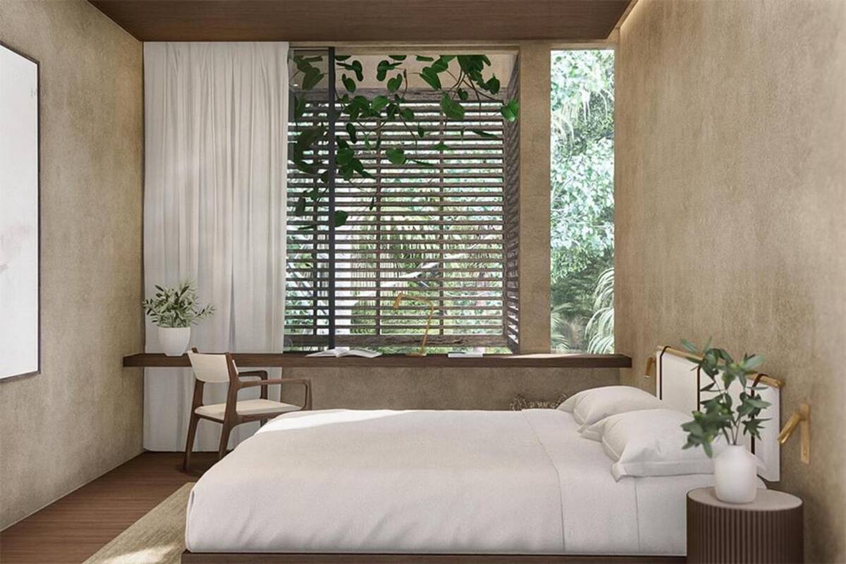Villa Deluxe, vista para o jardim | Secretária, ferro/tábua de engomar, Wi-fi grátis