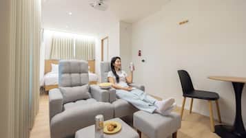 Deluxe Movie Room | Roupa de alta qualidade, cortinas/cortinados opacos