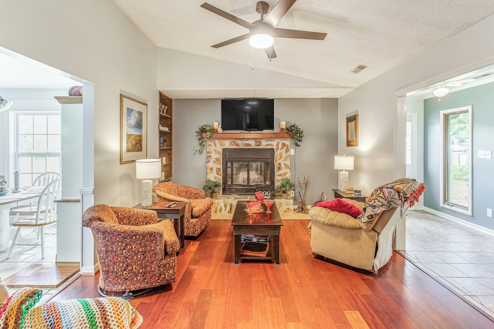 Home Office, Deck + Shared Pool: Little River Home - North Myrtle Beach, SC