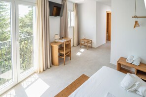 Quarto casal premium, vista para a cidade | Roupas de cama antialérgicas, quartos à prova de som